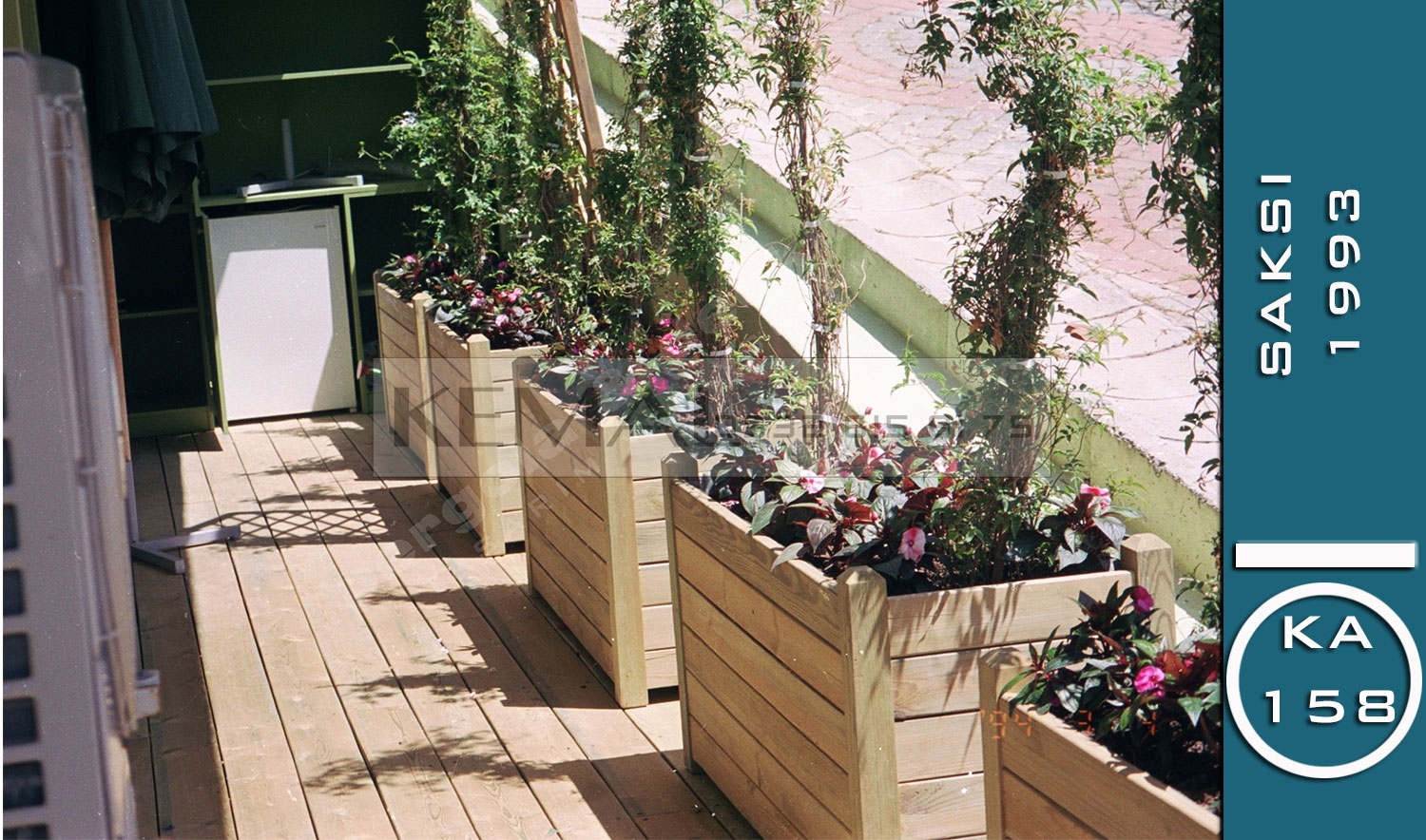 Saksı İroko Ahşap